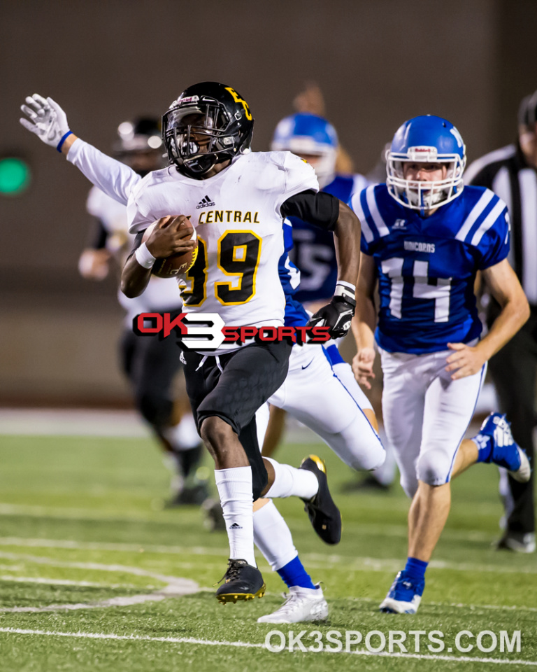 OK3Sports coverage of the high school varsity football game featuring ...