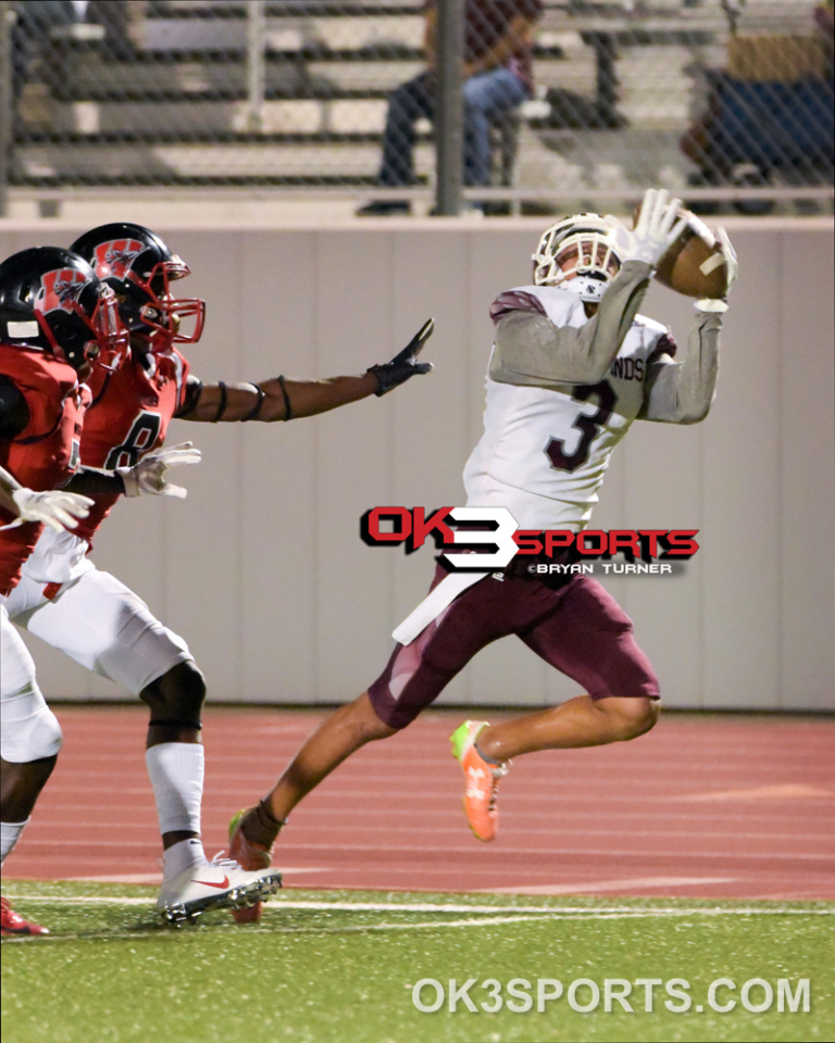 OK3Sports coverage of the high school varsity football game featuring ...