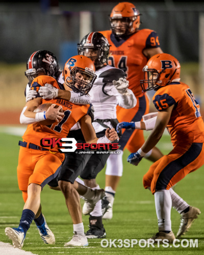 OK3Sports coverage of the high school varsity football game featuring ...